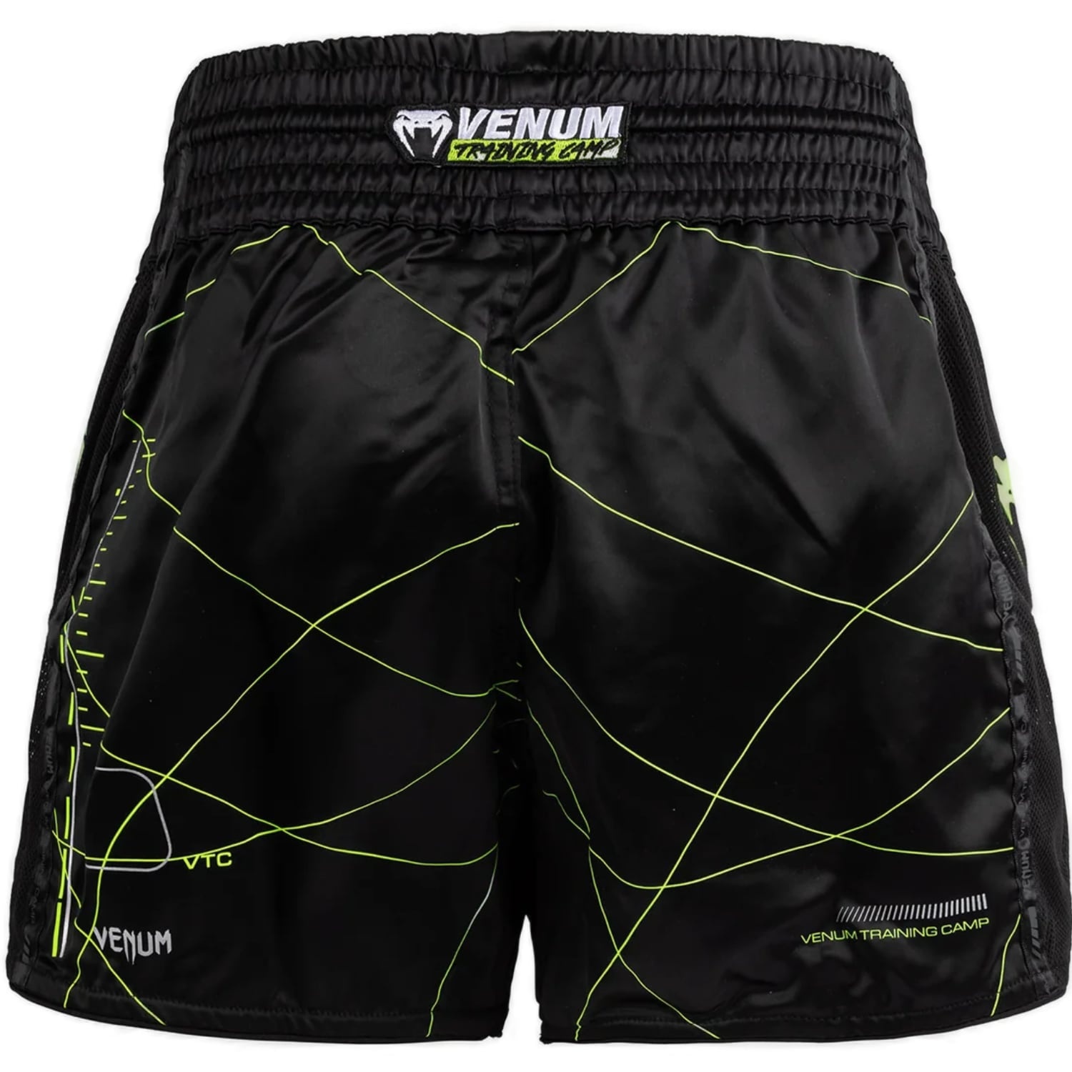 Venum Training Camp 4.0 Muay Thai Short - Black Neo Green - Fightwear ...