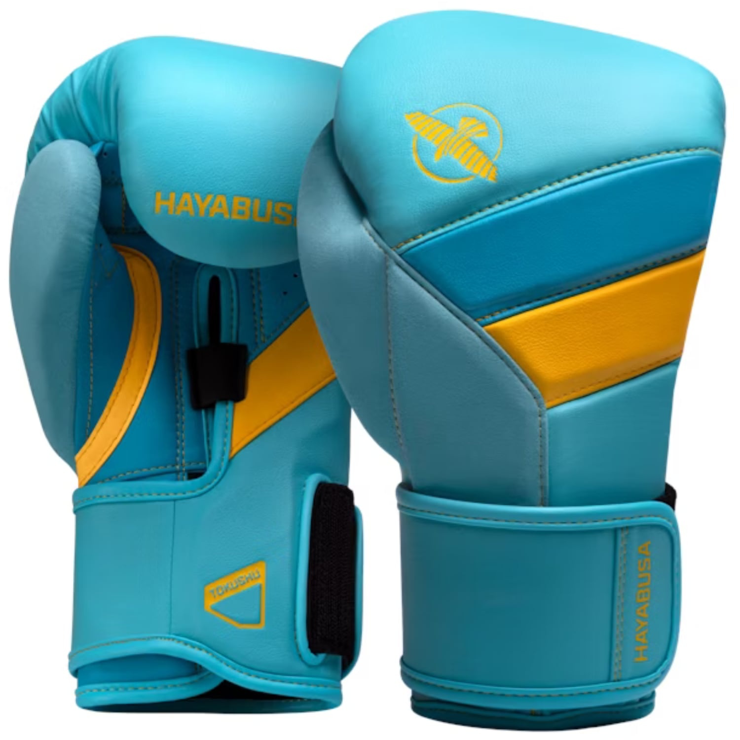 Hayabusa T3 Boxing Gloves Turquoise Blue Yellow - FIGHTWEAR SHOP EUROPE