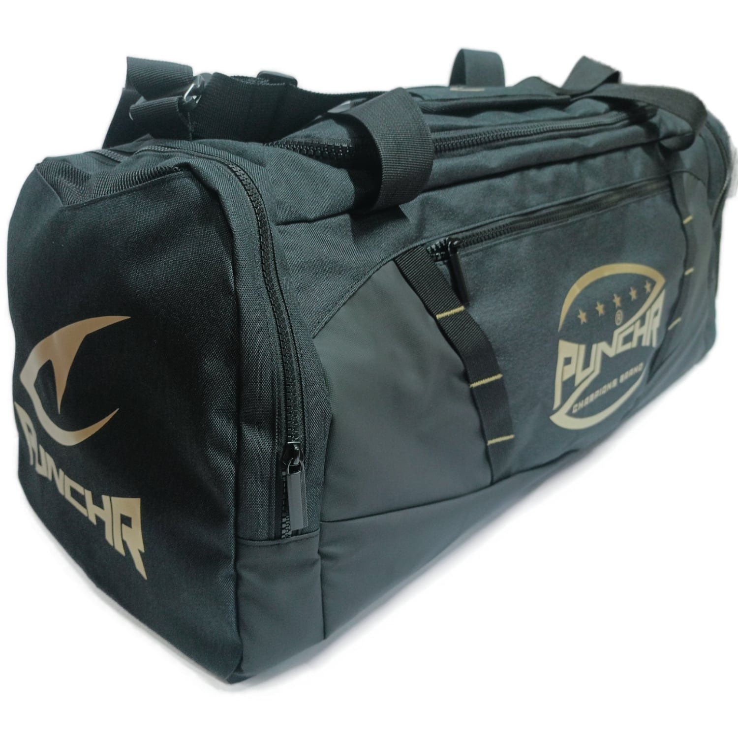 PunchR™ No Limits Duffel Sports Bag 58L Black Gold - Fightwear Shop ...