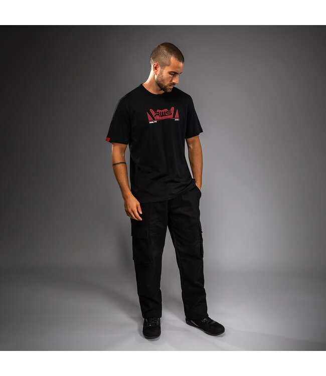 Venum x RWS 2.0 T-Shirt Baumwolle Schwarz Rot - FIGHTWEAR SHOP DEUTSCHLAND