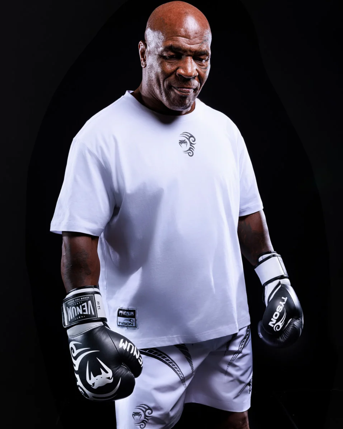 Venum x Mike Tyson Tiger Cotton T-Shirt Optical White - Fightwear Shop ...