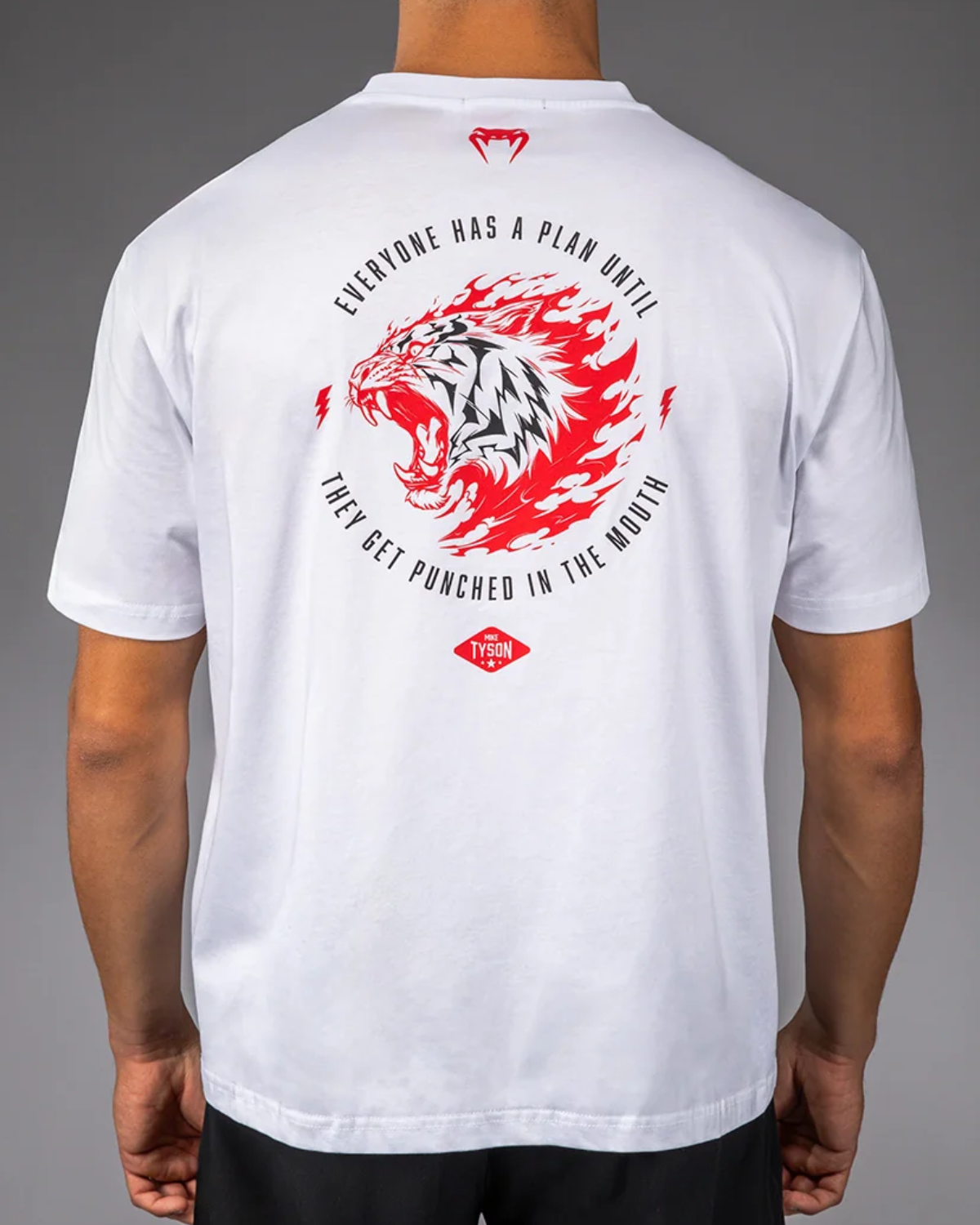 Venum x Mike Tyson Tiger Cotton T-Shirt Optical White - Fightwear Shop ...