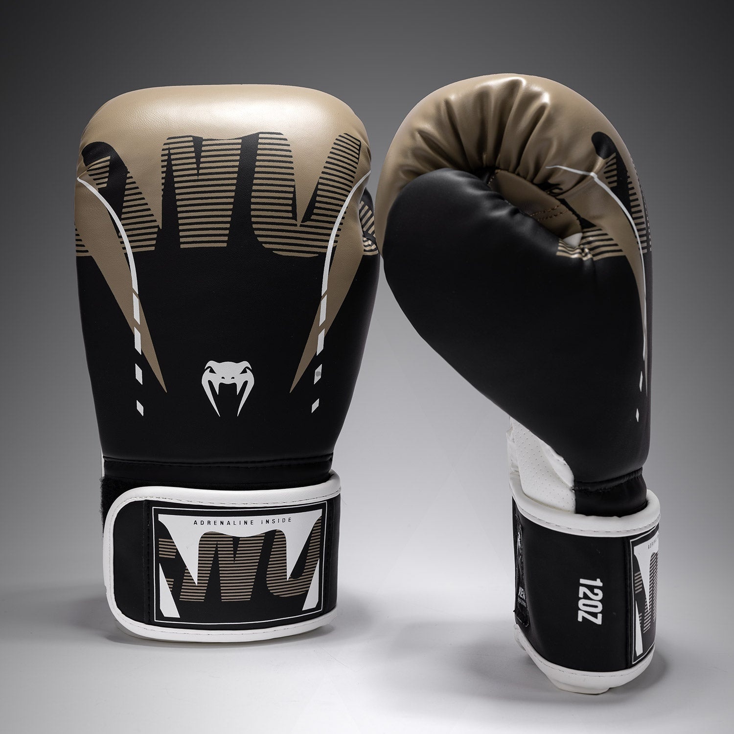 Venum Adrenaline Boxing Gloves Black Sand - Fightwear Shop - Europe