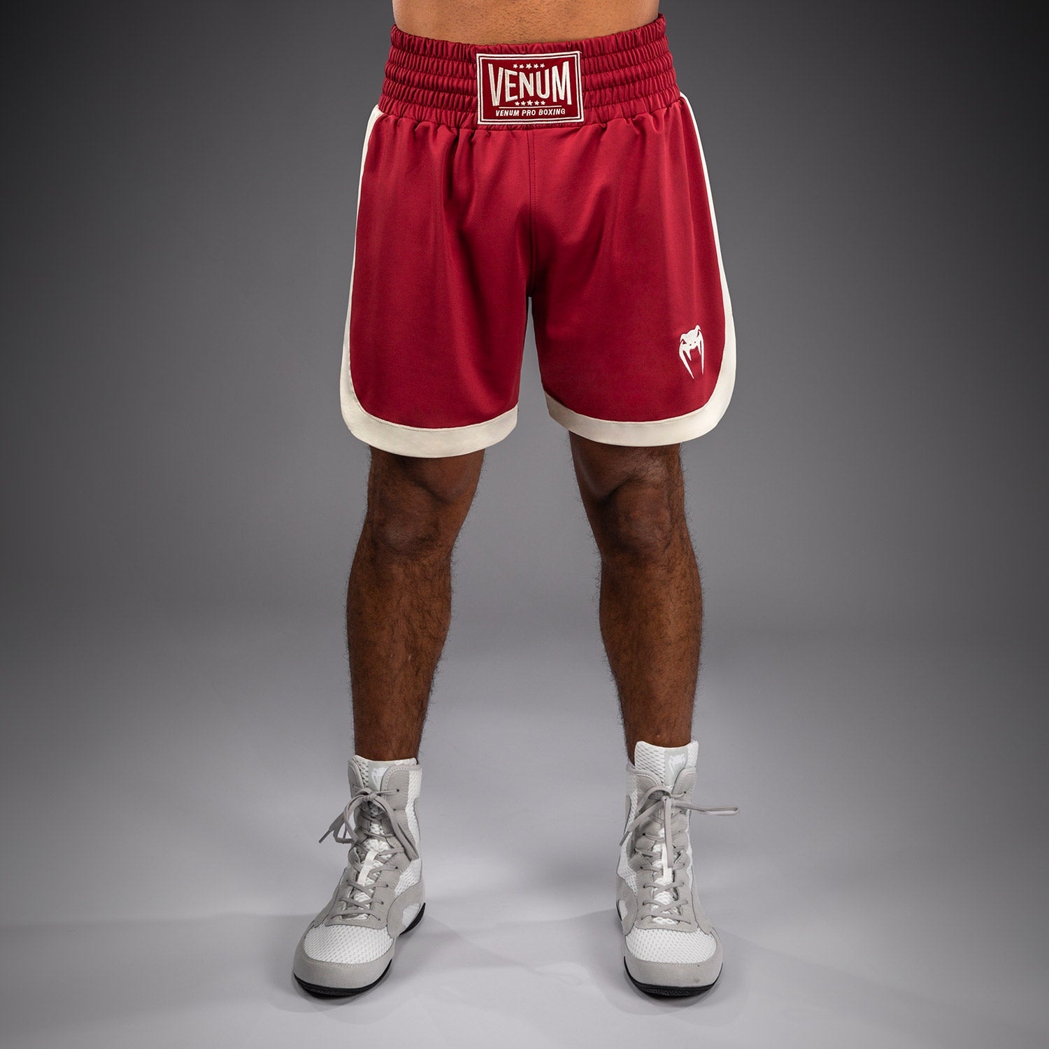 Venum Classic Boxing Shorts - Ruby Red Ivory - FIGHTWEAR SHOP EUROPE