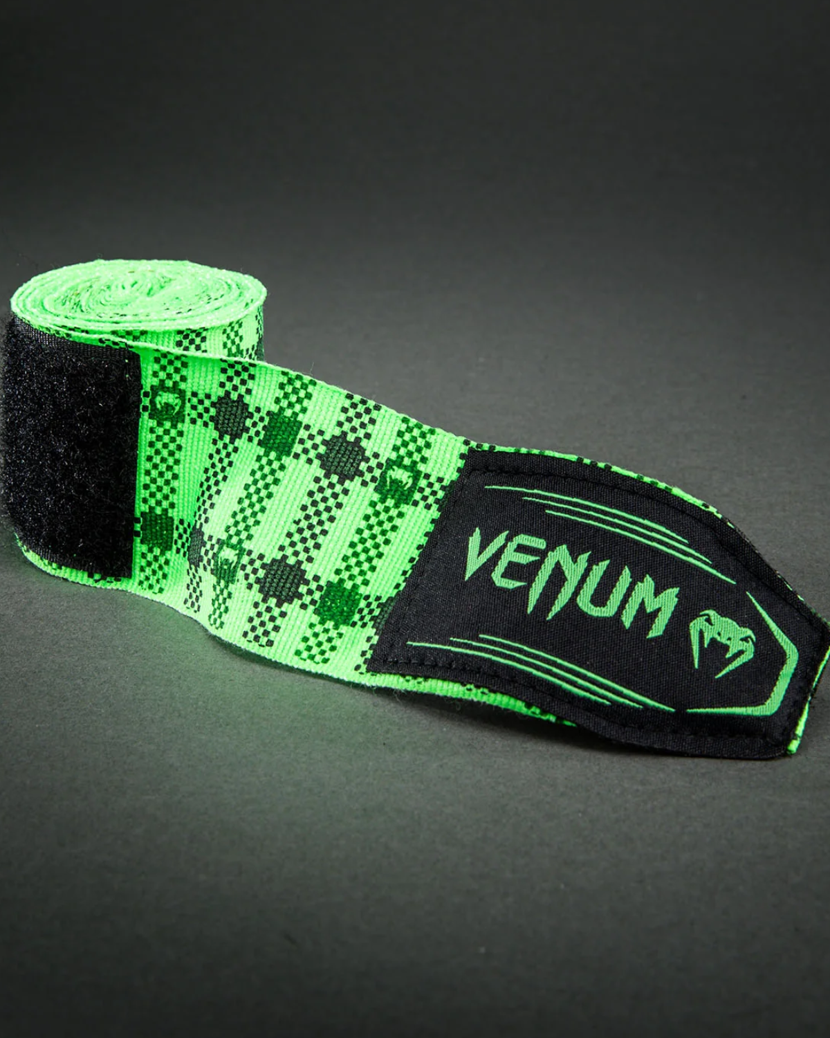 Venum Tartan Boxing Handwraps 250 cm - Neon Green - Fightwear Shop - Europe