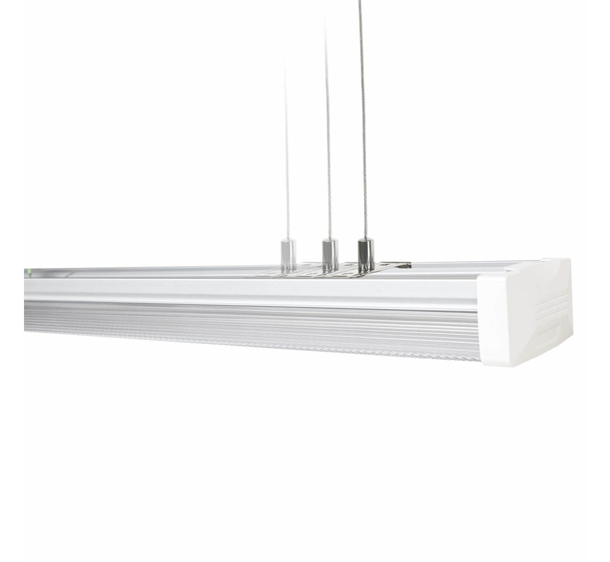 LED-armatur Prisme 120 cm IP44 40W erstatter 400W 4000K skarpt hvidt l ...