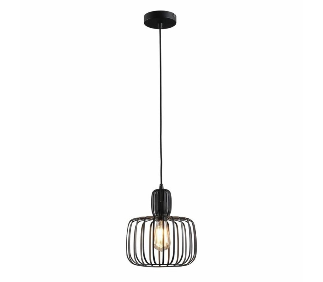 Freelight Pendellampe Costola Ø25cm Sort - Ledpaneler.dk