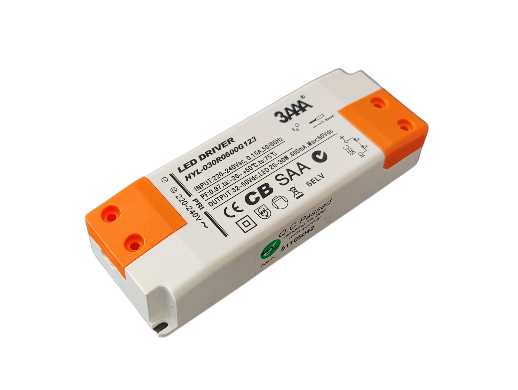 Dæmpbar LED-driver DALI - 45W 30-43V 1050mA - Ledpaneler.dk