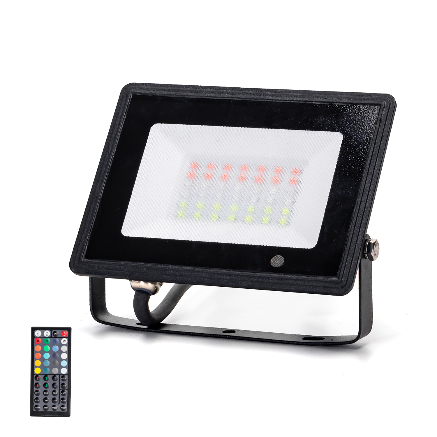 LED-projektør - IP65 - 30W - RGB-farver - Ledpaneler.dk