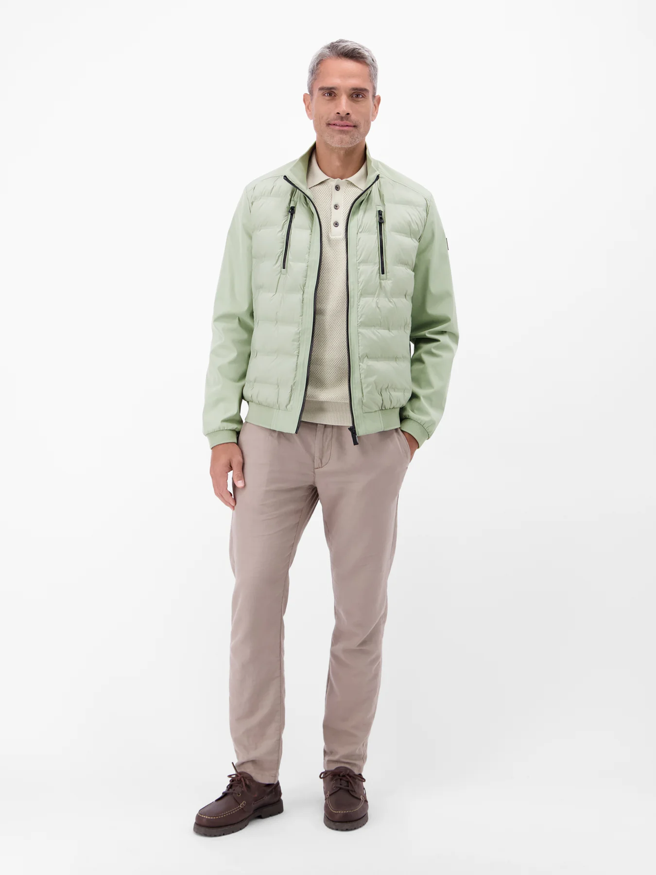 LERROS Techno Shell Jacket - Tinted Grey | - Cotton Blues