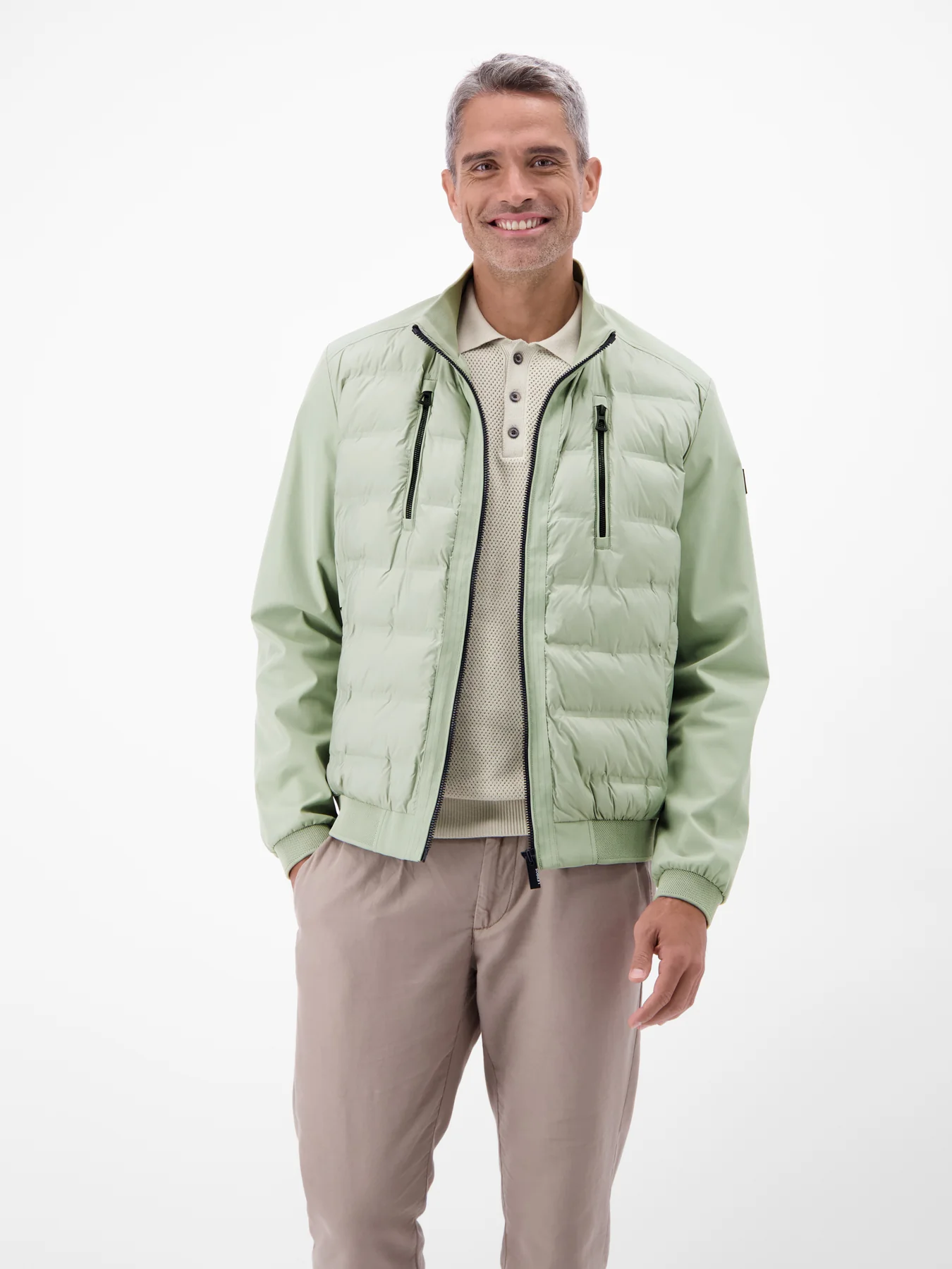 LERROS Techno Shell Jacket - Tinted Grey | - Cotton Blues