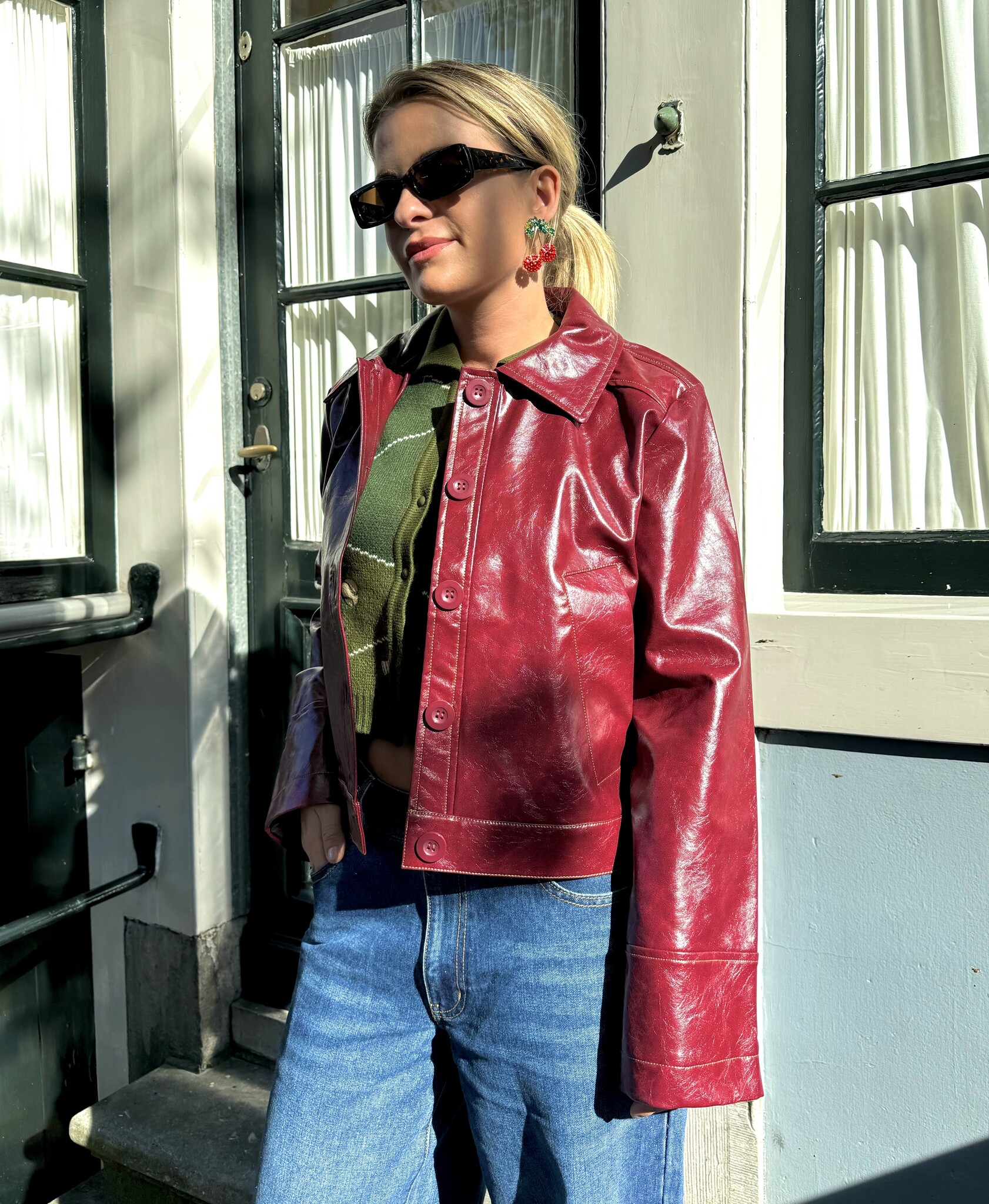 Alexa faux leather jacket - Muze the Store