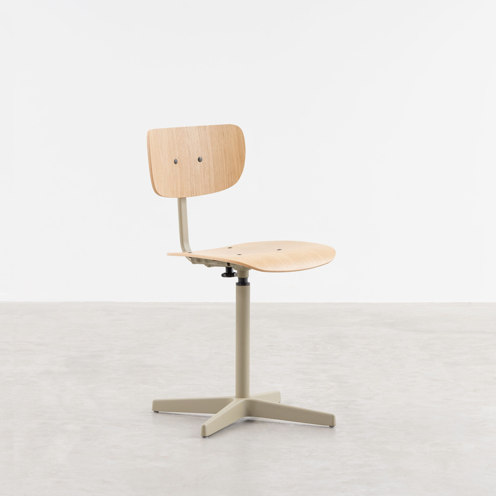 Jops Work Chair Yellow Grey / Oak - De Machinekamer