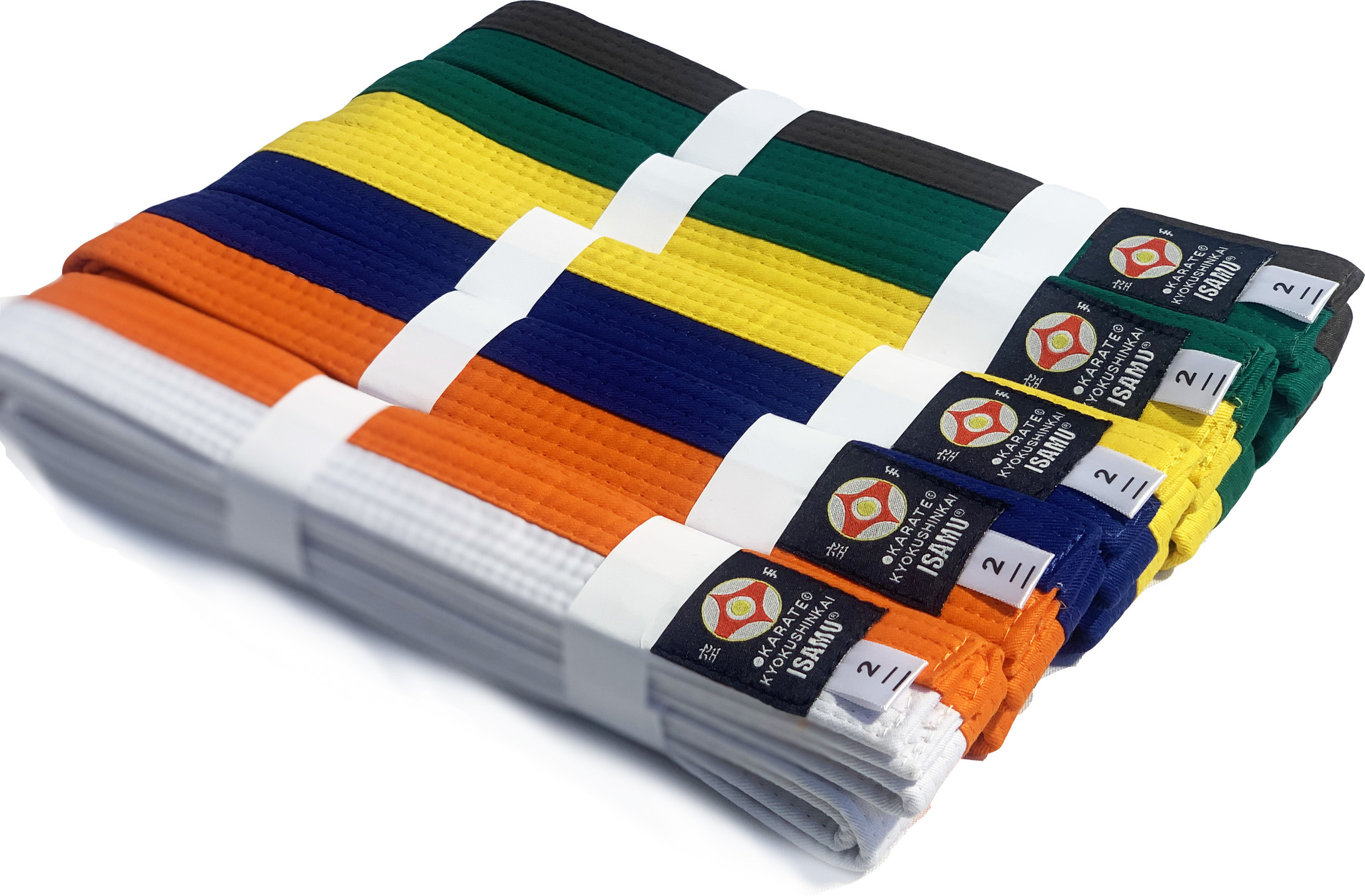 勇ISAMU Double Colored Band - KYOKUSHINWORLDSHOP