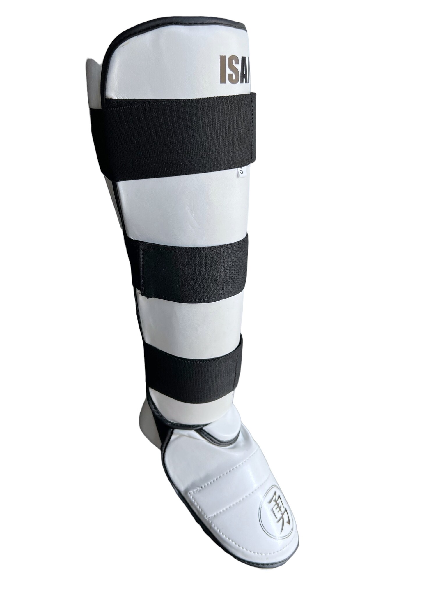 ISAMU Pro Shin Guards with Velcro - White | Kyokushinworldshop ...