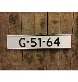 Kentekenplaat / nummerbord met naam vanaf slechts € 5,49 ...