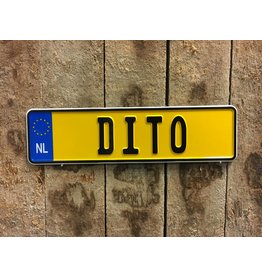 Kentekenplaat / nummerbord met naam vanaf slechts € 5,49 ...