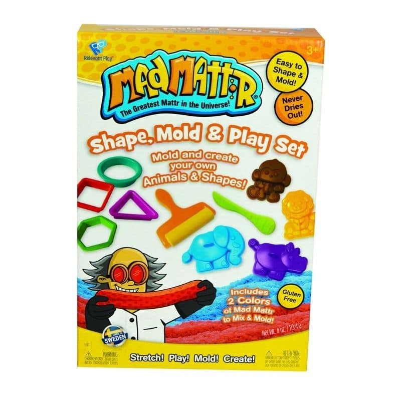 Mad Mattr Vormen Set – Creatief en zintuiglijk spel met zachte klei ...