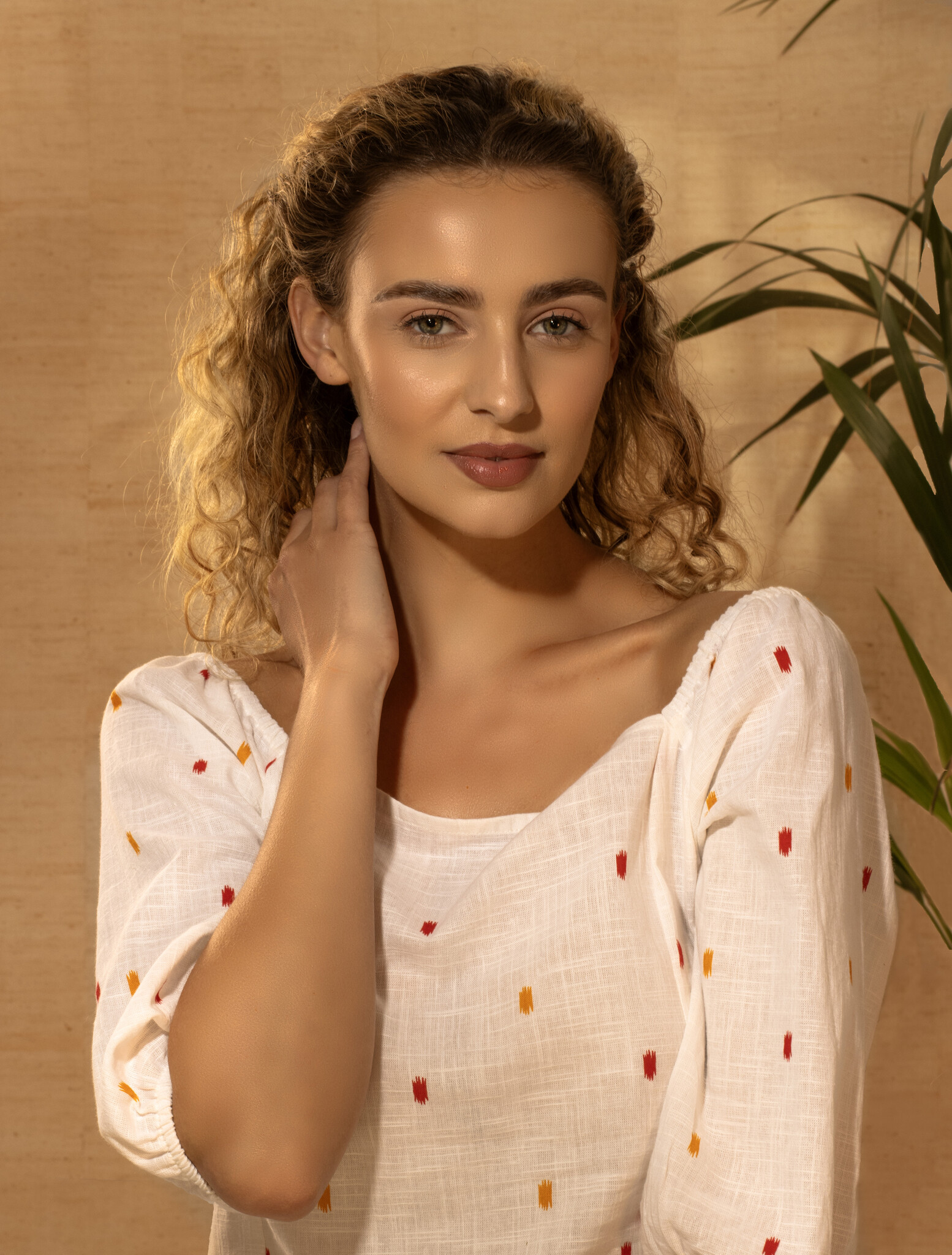 Jaba Frill Top - Embroidered - JABA YARD