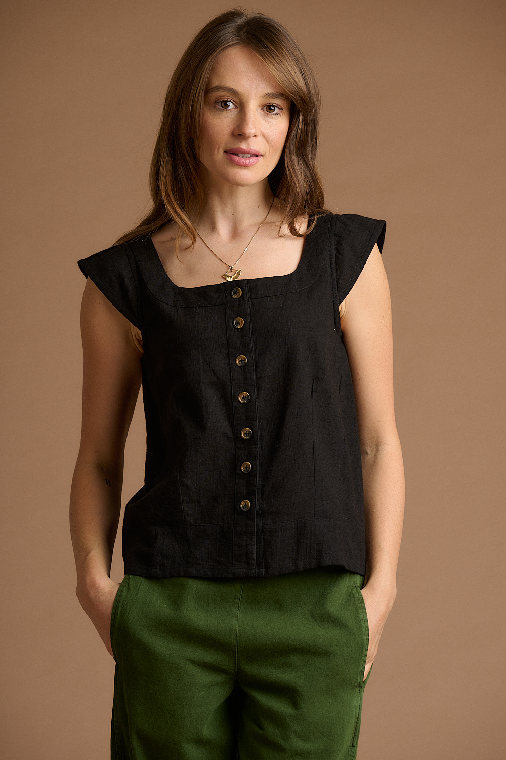 Jaba Julia Top in Black - JABA YARD