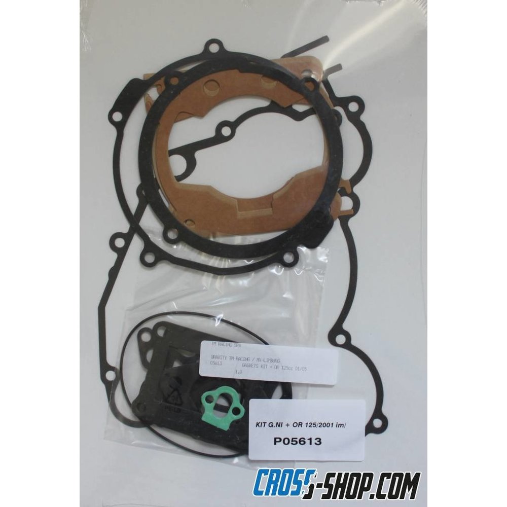 GASKETS KIT + OR 125cc 01/05 - CROSS-SHOP.com | TM Moto Distributor