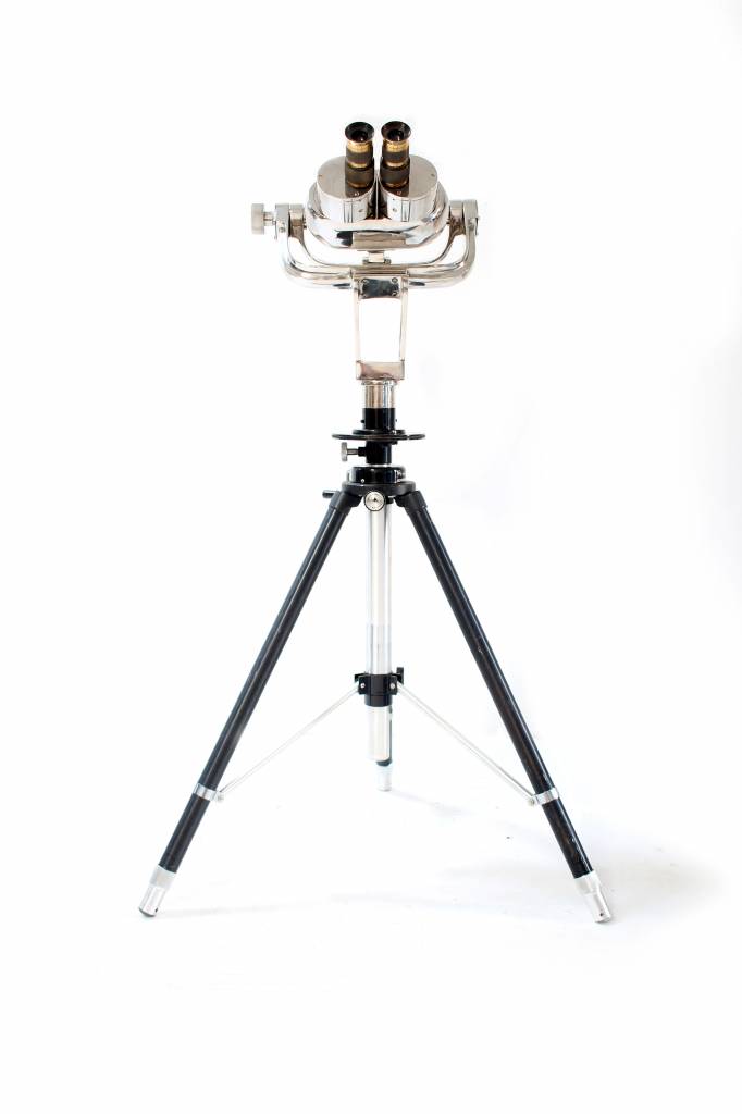 Grote verrekijker op aluminium driepikkel - WAUWSHOP Kortrijk