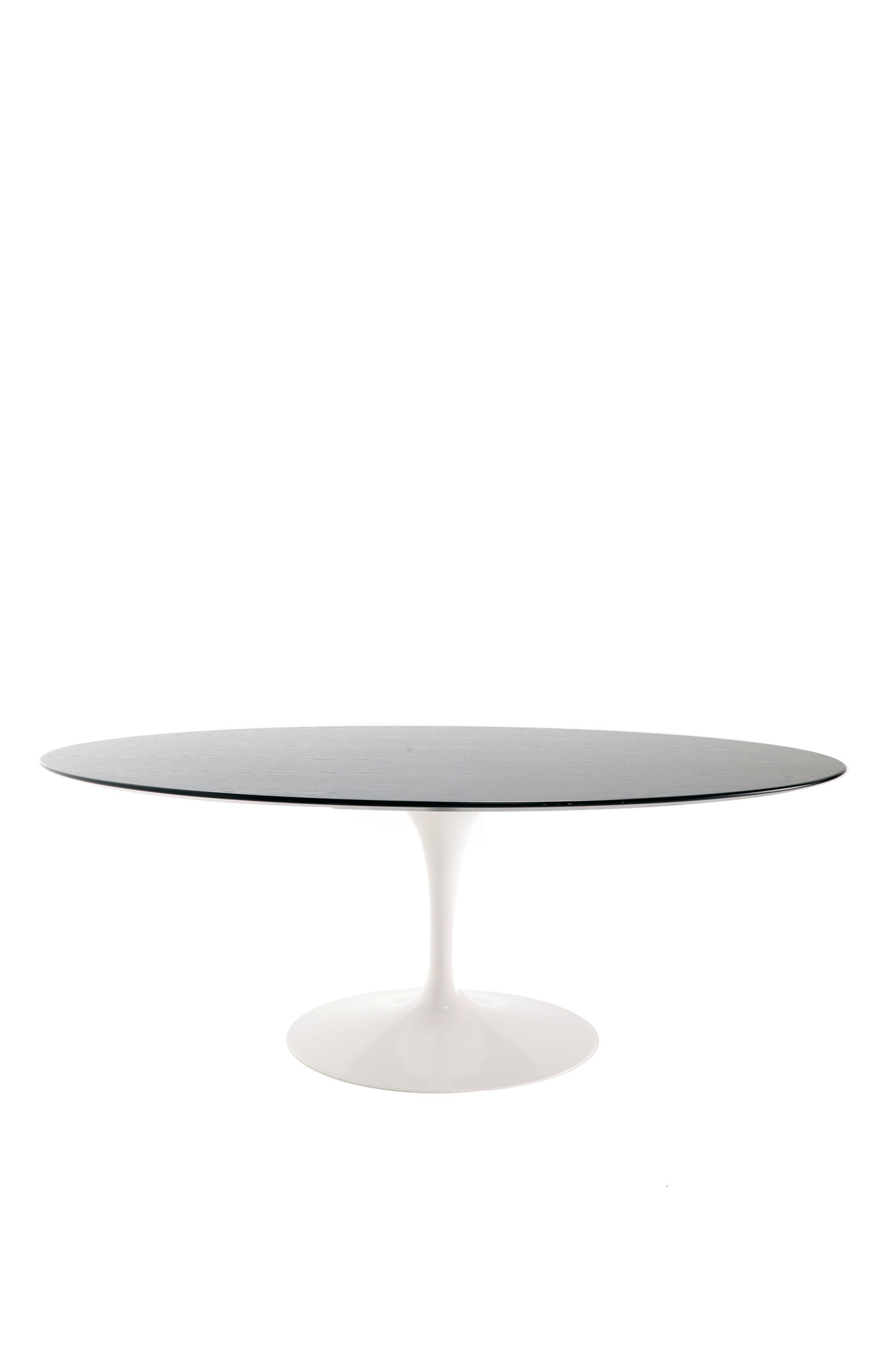 Table ovale Knoll Eero Saarinen en chêne noirci