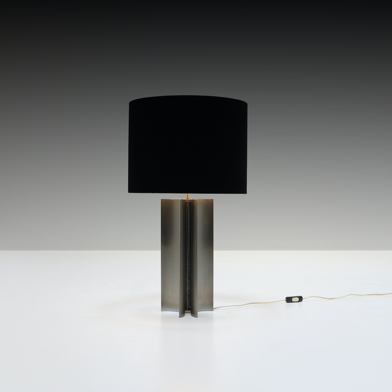 Stainless steel table lamp, 1970's - WAUW