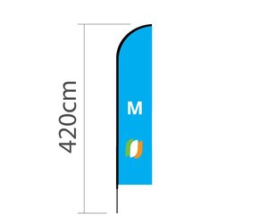 Beachflag Straight M - Beachflags