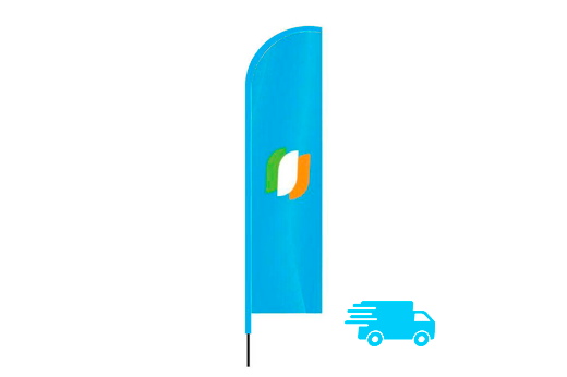 Order printed beach flags or feather flags online - Beach flags