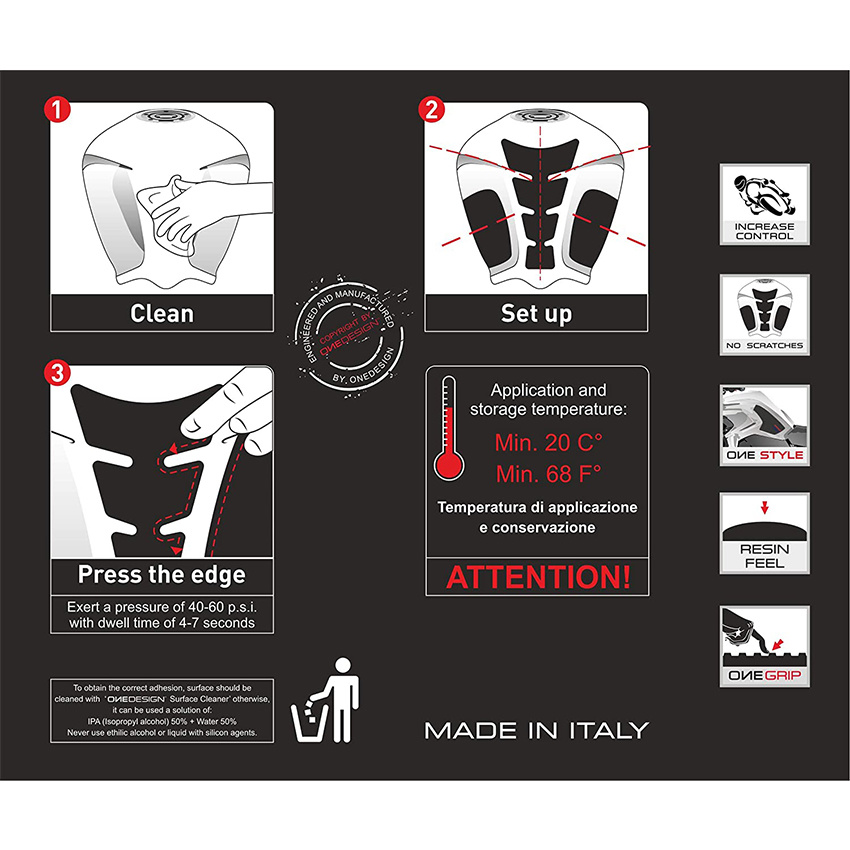 OneDesign - Tankpad Mos Slim - Biker Outfit