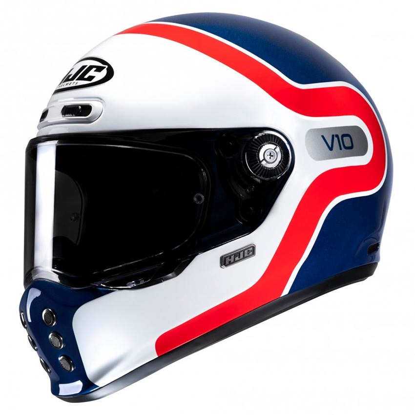 HJC - V10 Grape vintage-look full-face helmet - Biker Outfit