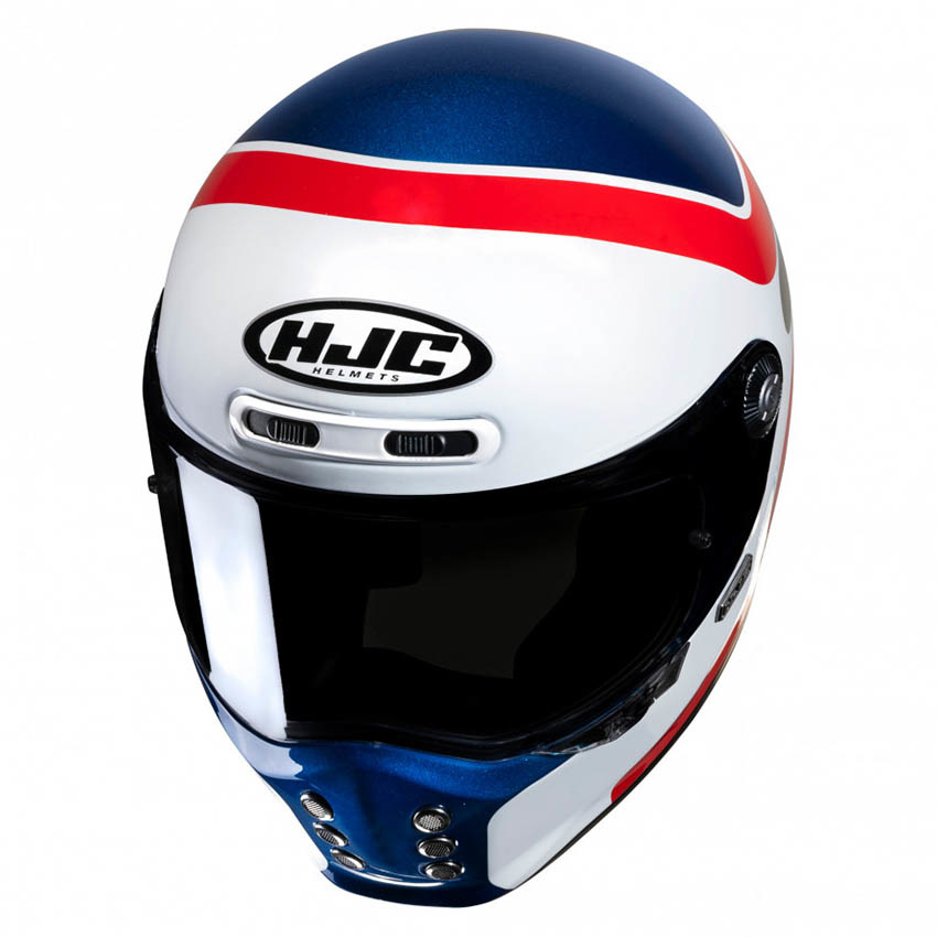 HJC - V10 Grape vintage-look full-face helmet - Biker Outfit