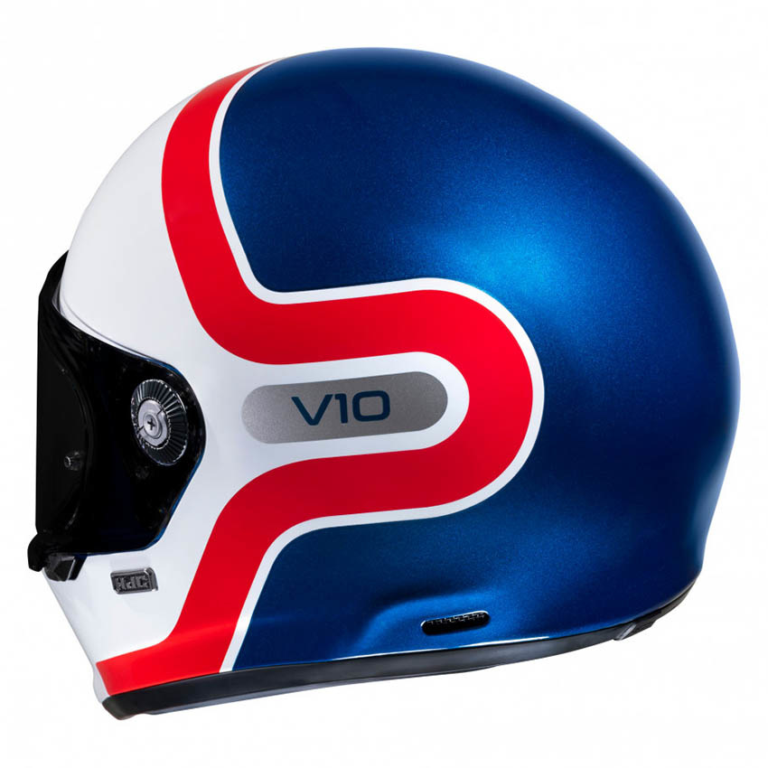HJC - V10 Grape vintage-look full-face helmet - Biker Outfit