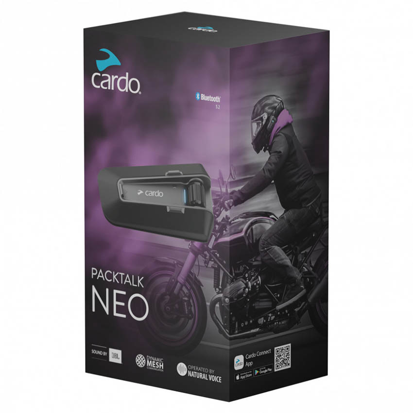 Cardo Systems - Packtalk Neo single motorcycle communication - Biker Outfit