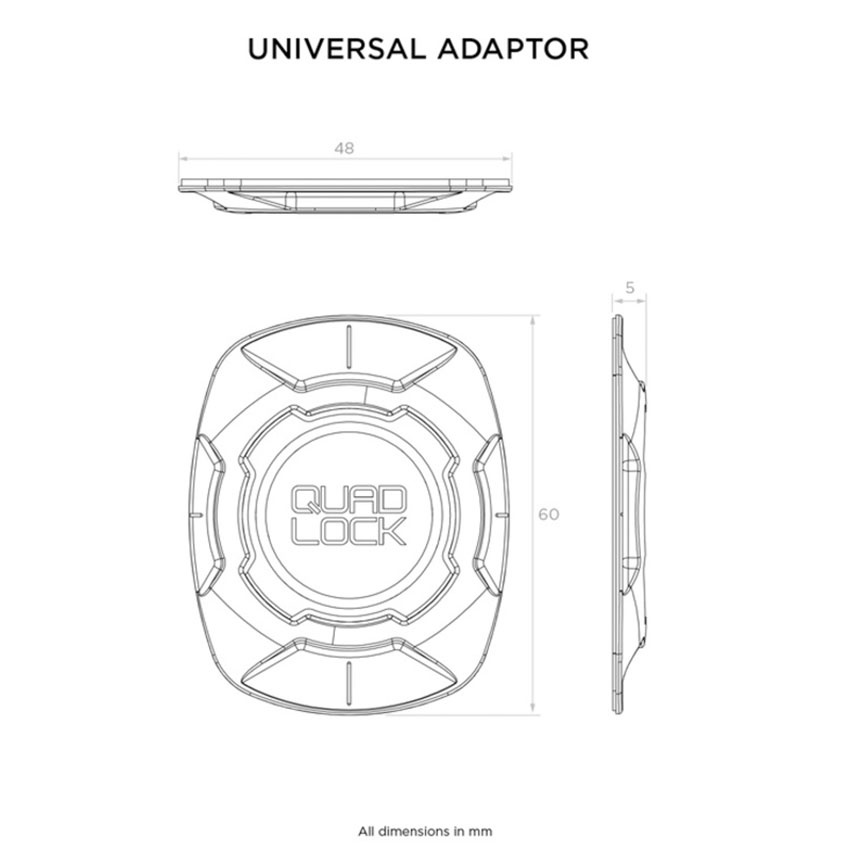 Quad lock - Universele adapter - Biker Outfit