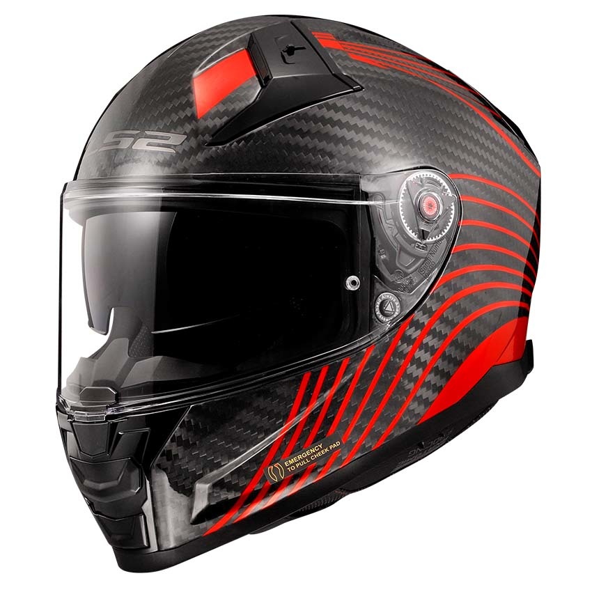 LS2 - FF811 Vector II Carbon Flux motorcycle helmet - Biker Outfit