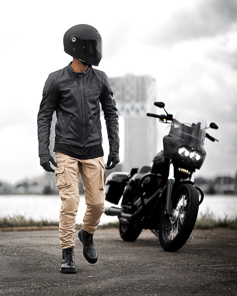 REV'IT - Rino leather motorcycle jacket - Biker Outfit