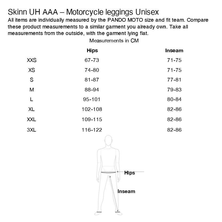 Pando Moto - Skin UH AAA unisex motorlegging - Biker Outfit