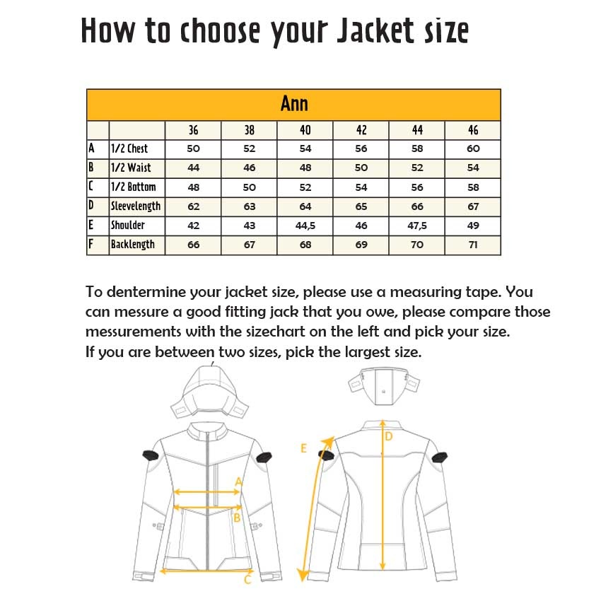 Rusty Stitches - Ann motorjas dames - Biker Outfit