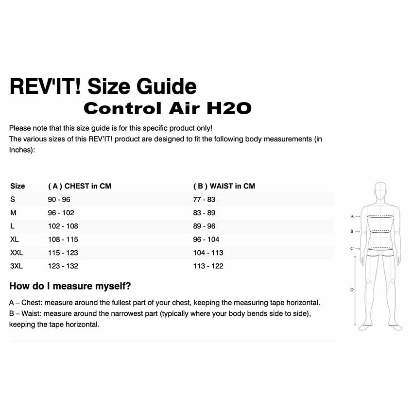Rev'it! - Control Air H2O motorjas - Biker Outfit