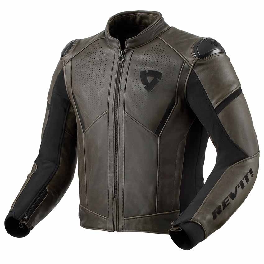 Rev'it! - Parallax leren motorjas - Biker Outfit