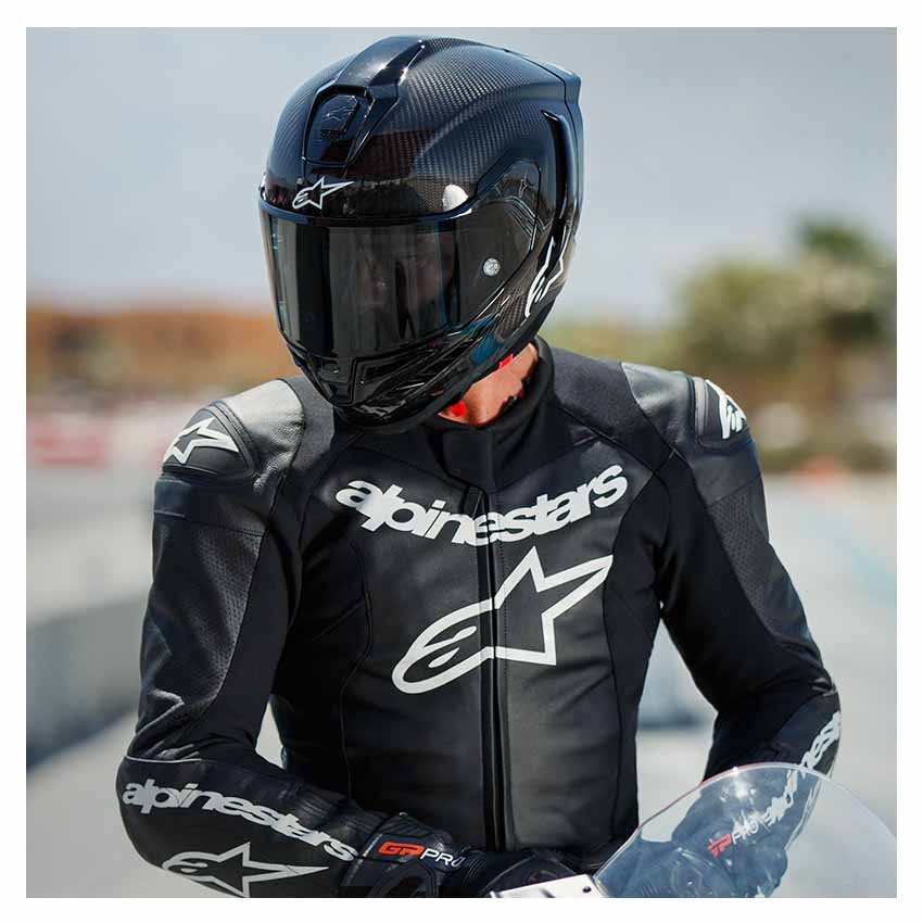 Alpinestars - Supertech R10 Solid motorhelm - Biker Outfit