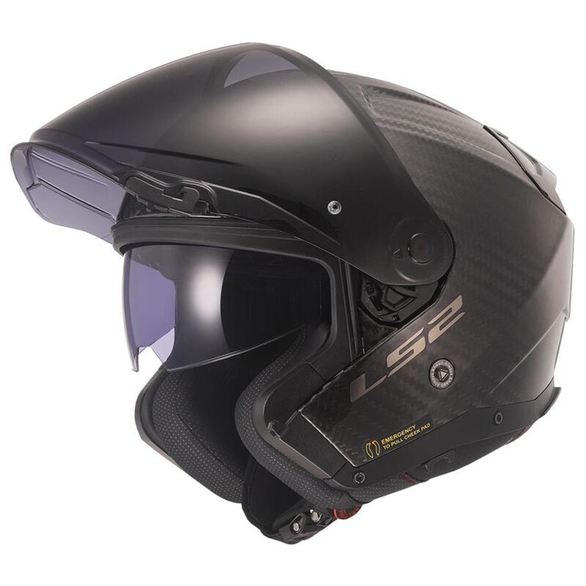 LS2 - Infinity II Matt Carbon OF603 Motorcycle helmet - Biker Outfit
