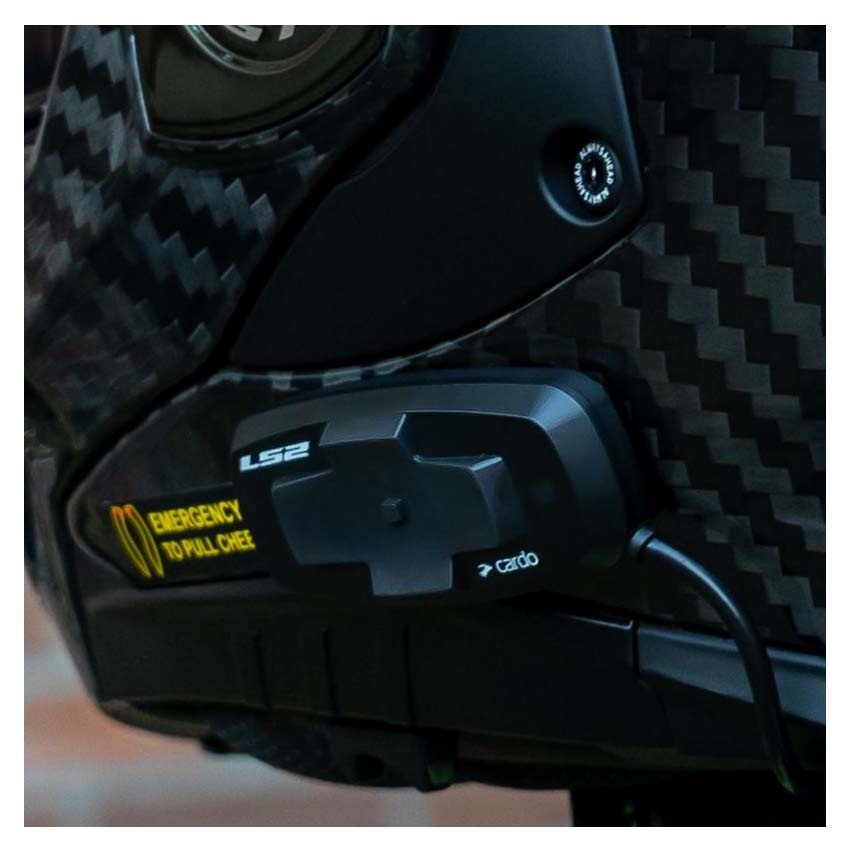 LS2 - Advant X Carbon motorhelm inclusief intercom 4X - Biker Outfit