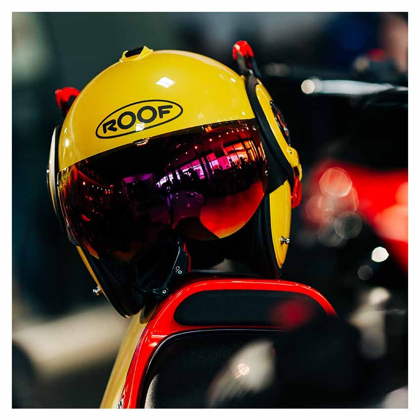 ROOF - RO5 Boxer Alpha Yellow motorcycle helmet - Biker Outfit
