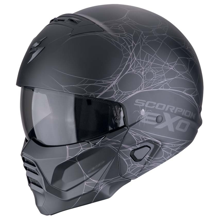Scorpion - EXO-Combat II Spiderweb motorhelm - Biker Outfit