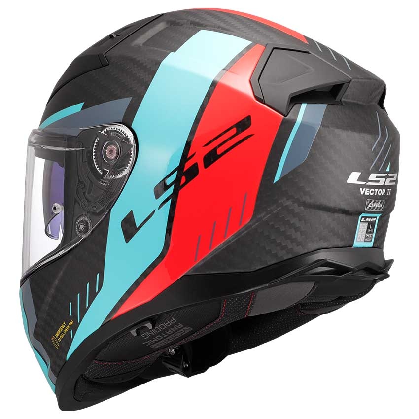 LS2 - FF811 Vector II Carbon Grid motorhelm - Biker Outfit
