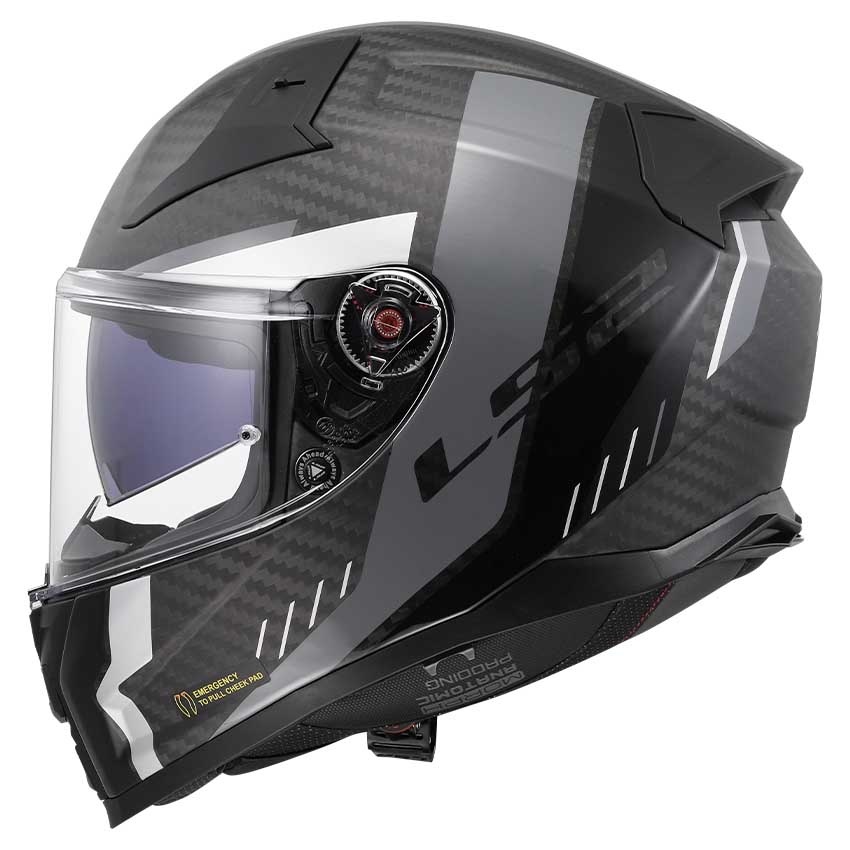LS2 - FF811 Vector II Carbon Grid motorcycle helmet - Biker Outfit