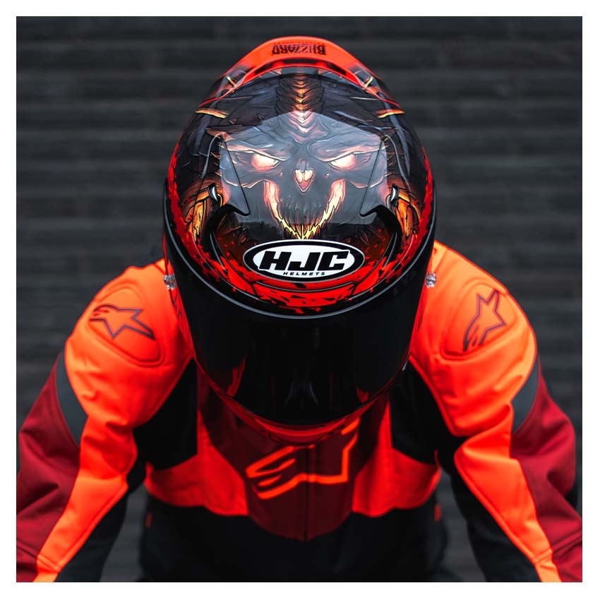 HJC - RPHA 12 Diablo Blizzard motorcycle helmet - Biker Outfit
